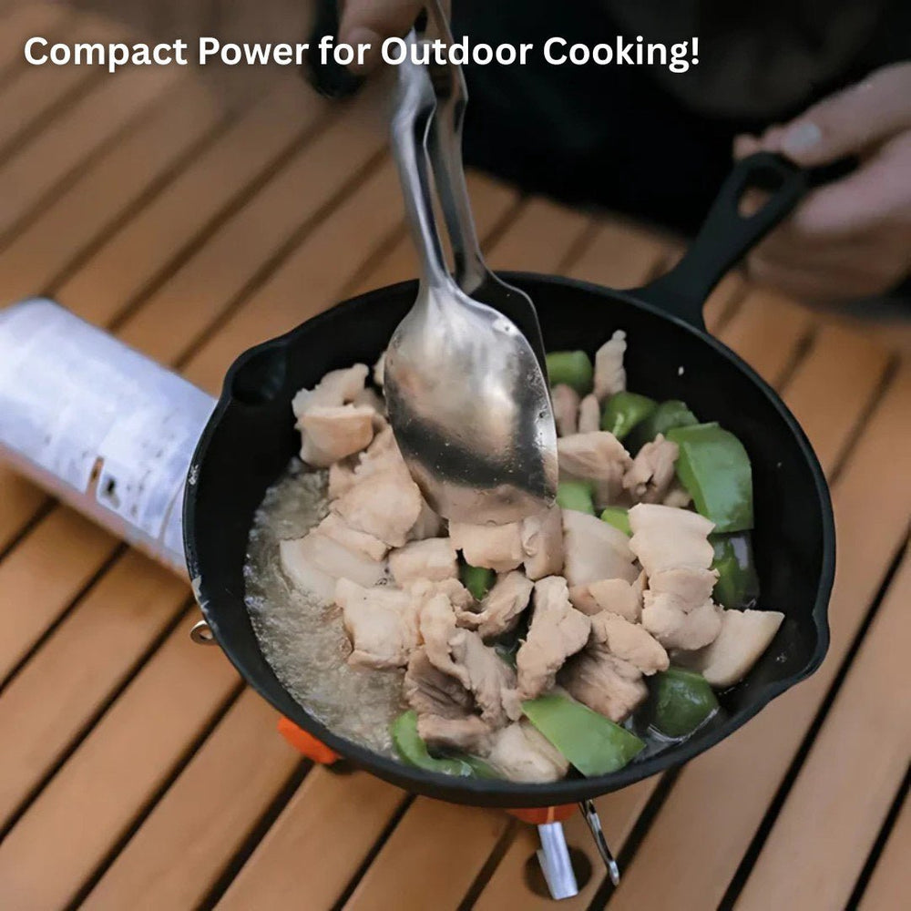 CampMate – Foldable Portable Gas Stove for Outdoor Cooking & Camping