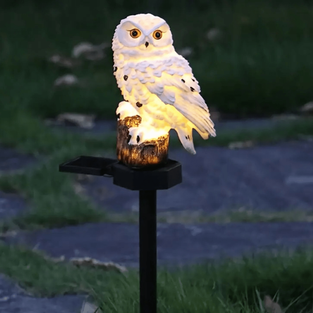 Solar Owl Garden Light